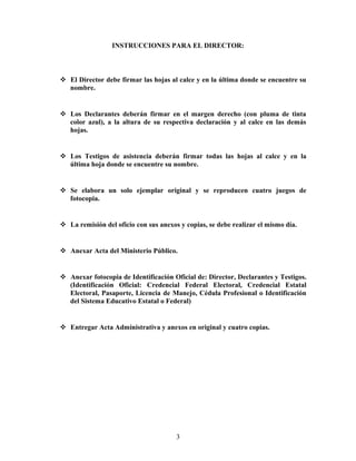 Acta administrativa | DOC