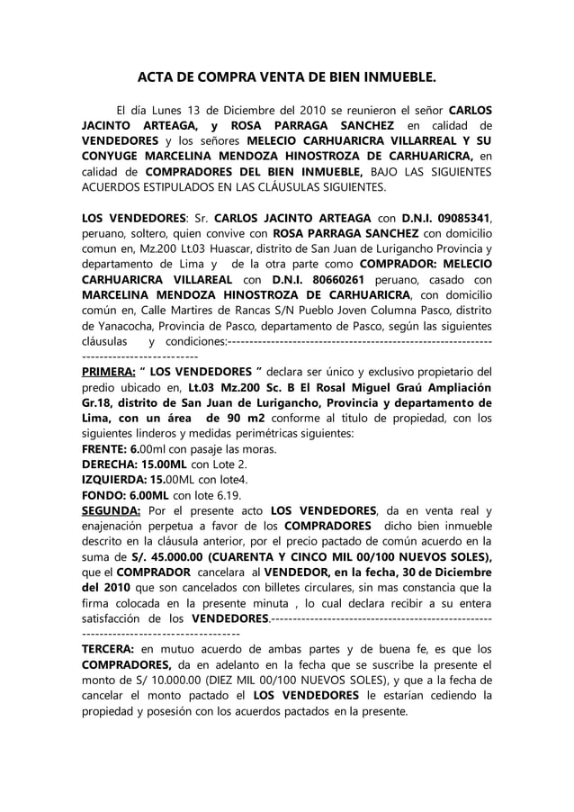 ACTA DE COMPRA VENTA DE BIEN INMUEBLE.doc