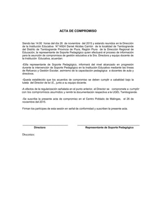 Top 32 Imagen Modelo De Acta De Compromiso Por Bajo Rendimiento