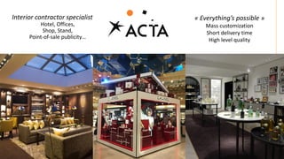 The story of our Lean IT journey Melanie Noyel, Acta Mobilier | PPT