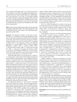 Three new records of copepods (Siphonostomatoida) parasitic on marine ...