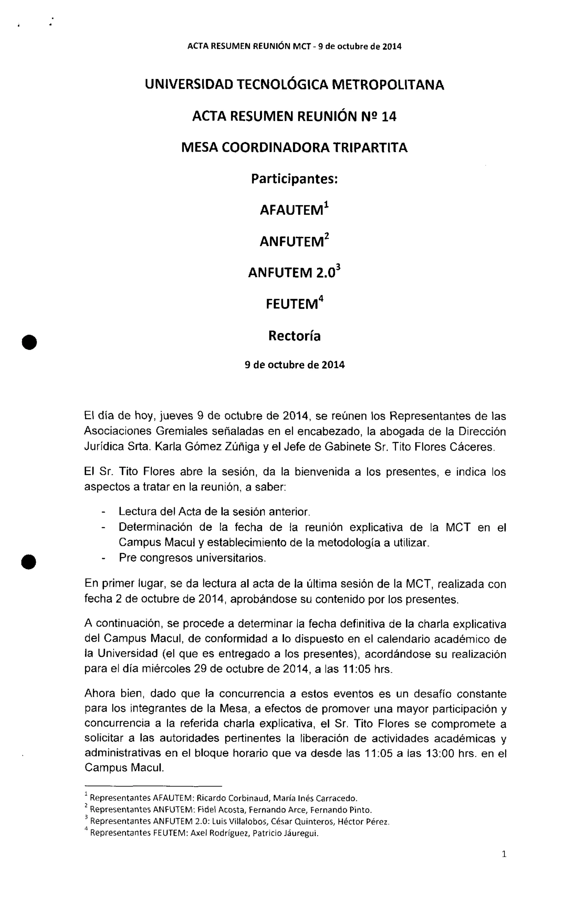 Actas mes tripartita | PDF | Free Download