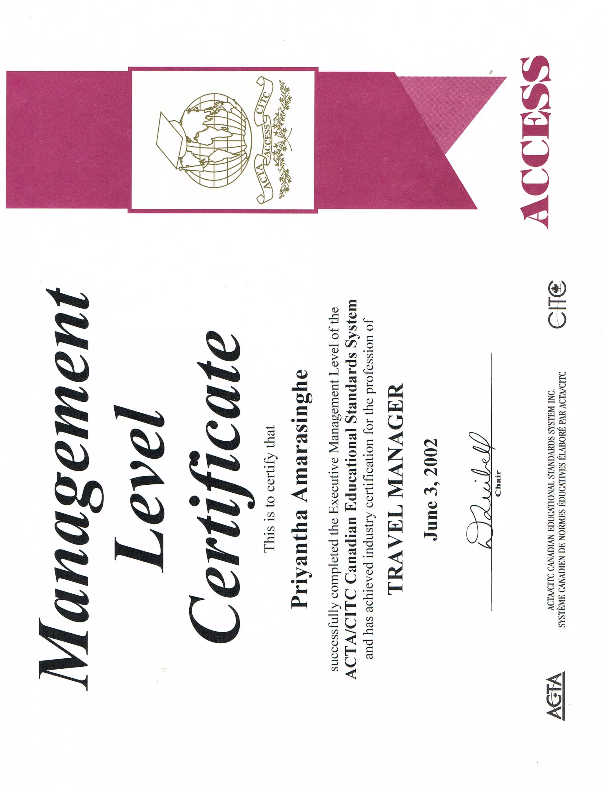 ACTA - Certified Travel Manager (CTM) | PDF