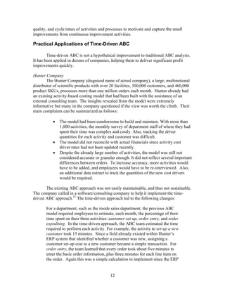 Act basedcosting | PDF