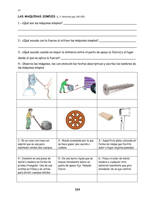 Actividades ciencias 6° primaria | PDF