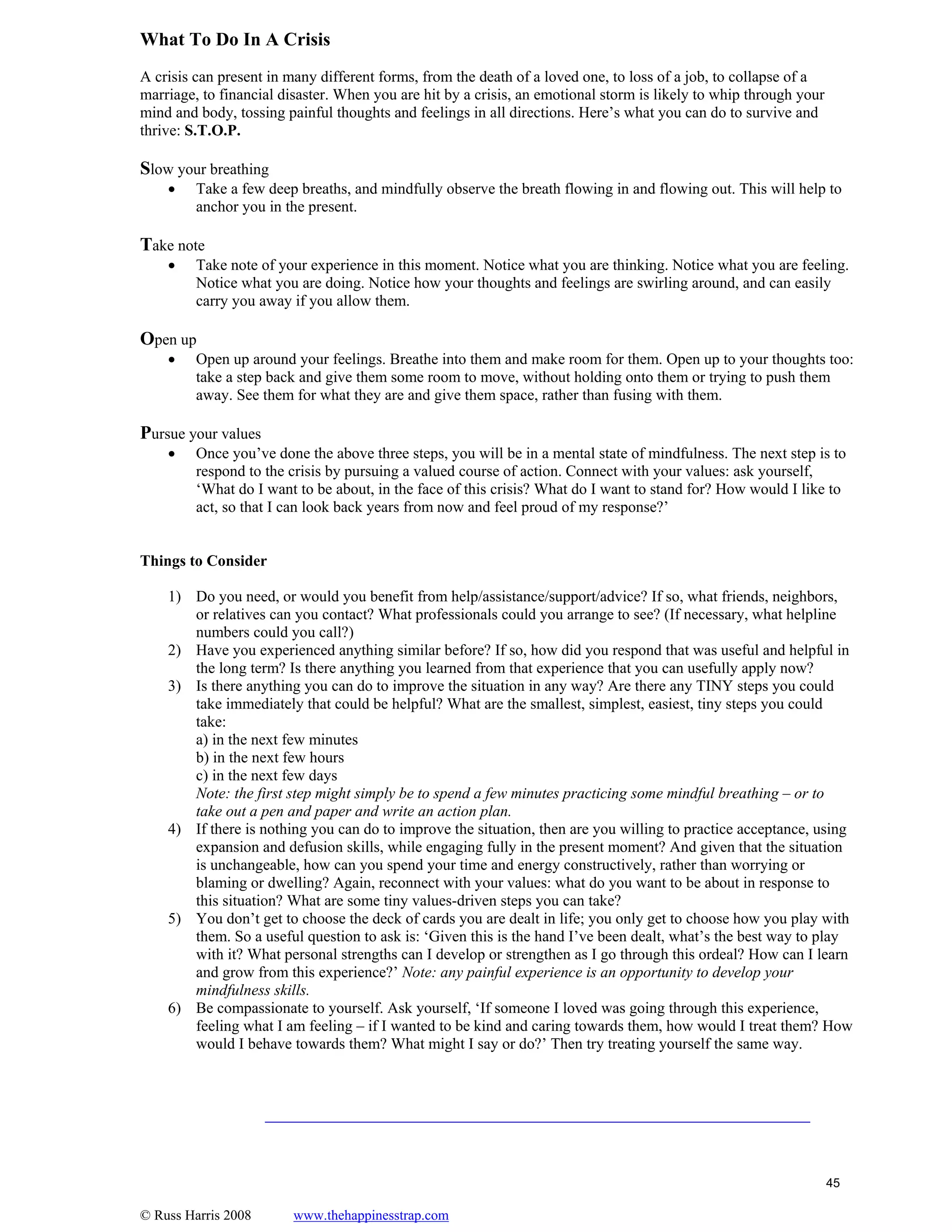 Complete Set of Client Handouts and Worksheets from ACT books | PDF