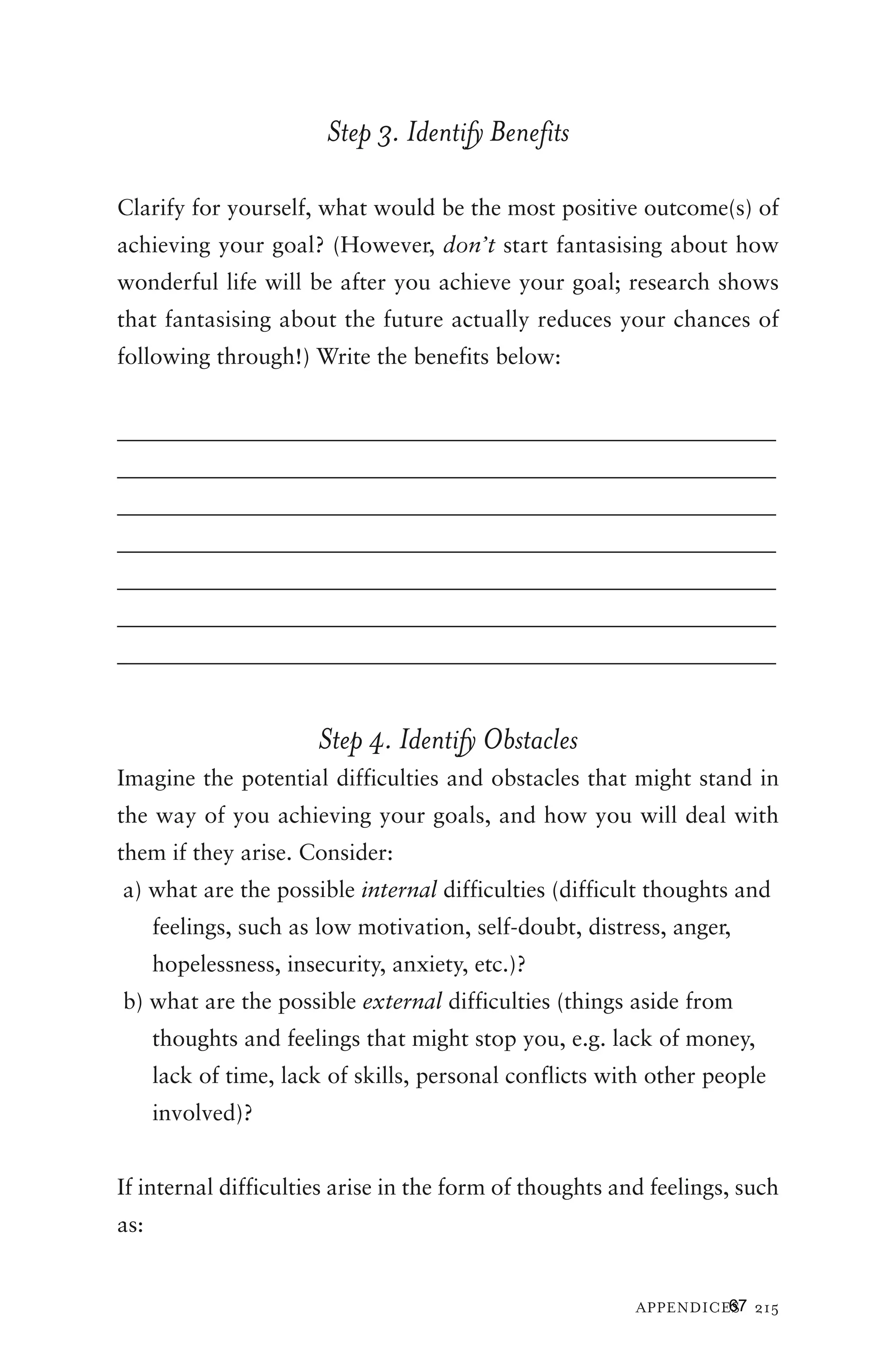Complete Set of Client Handouts and Worksheets from ACT books | PDF