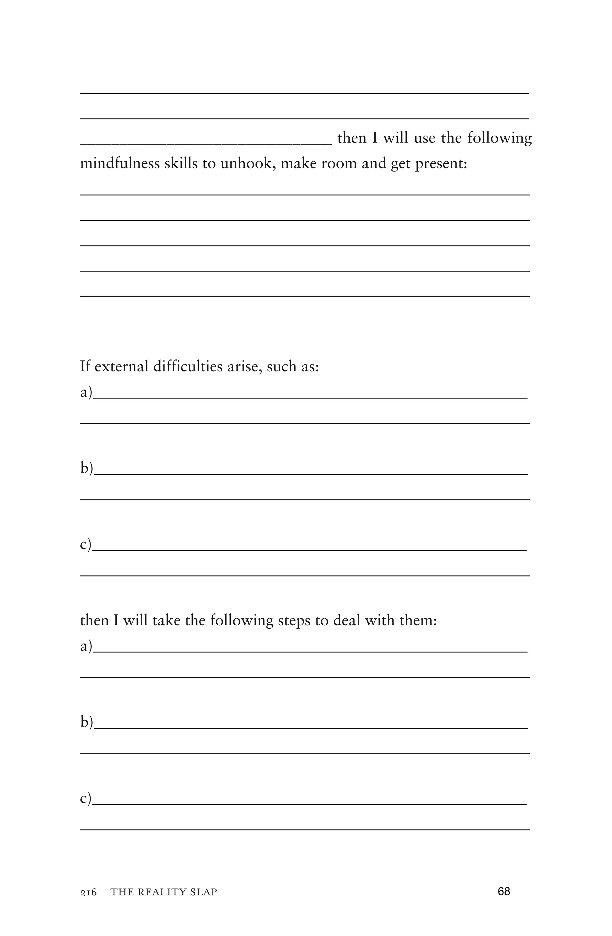 Complete Set of Client Handouts and Worksheets from ACT books | PDF