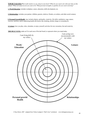 Complete Set of Client Handouts and Worksheets from ACT books | PDF