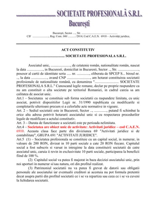 Act_constitutiv_societate_profesionala_srl_activitati_juridice _cod ...