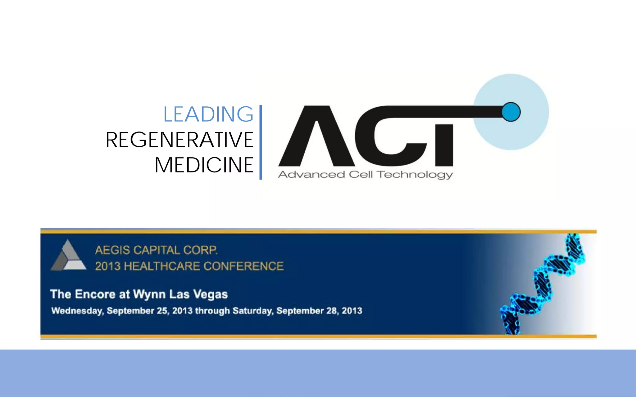 2013 Aegis Capital Healthcare Conference, Sept 26th 2013 | PDF | Eye ...