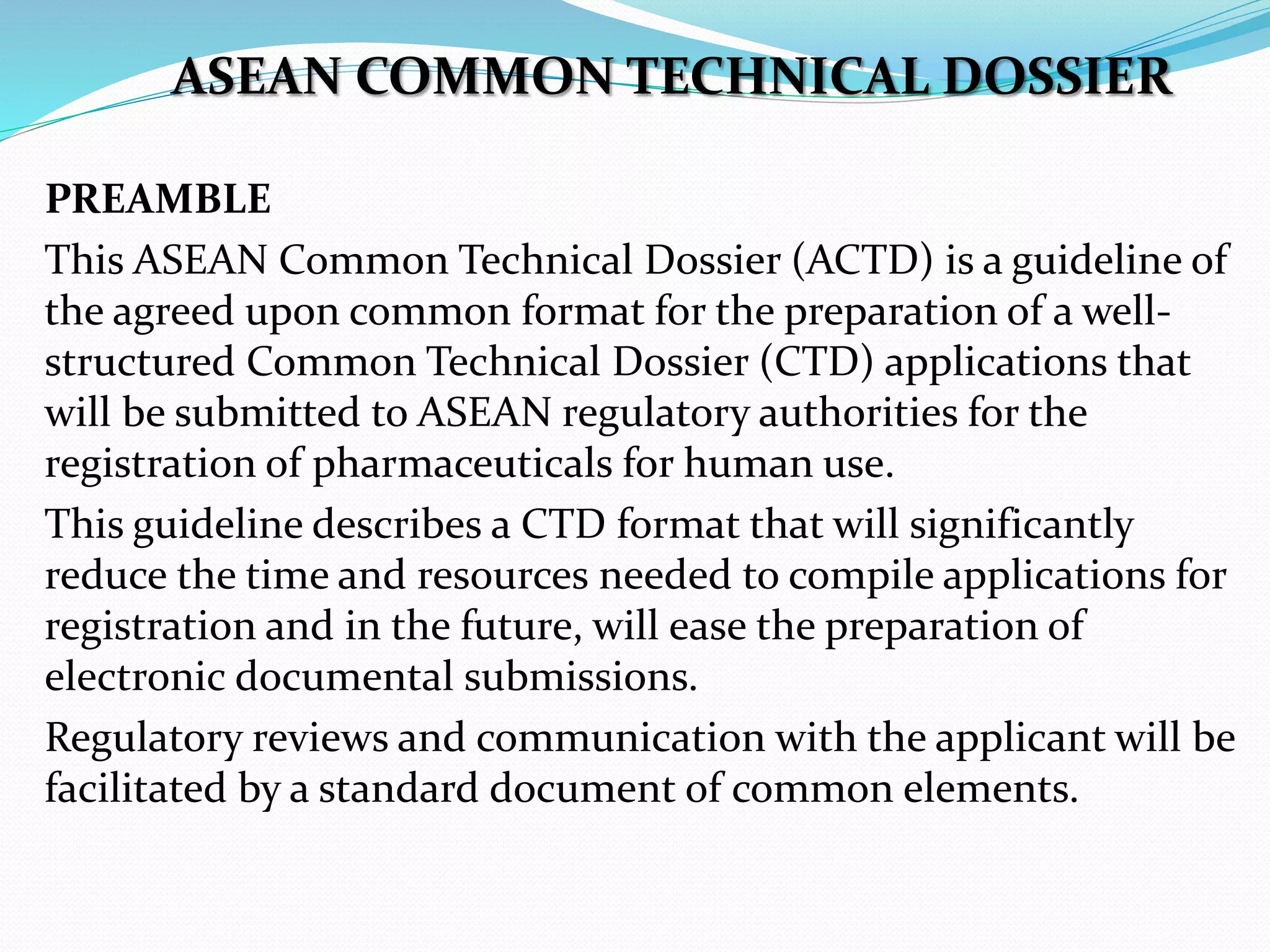ACTD- ASEAN | PPTX