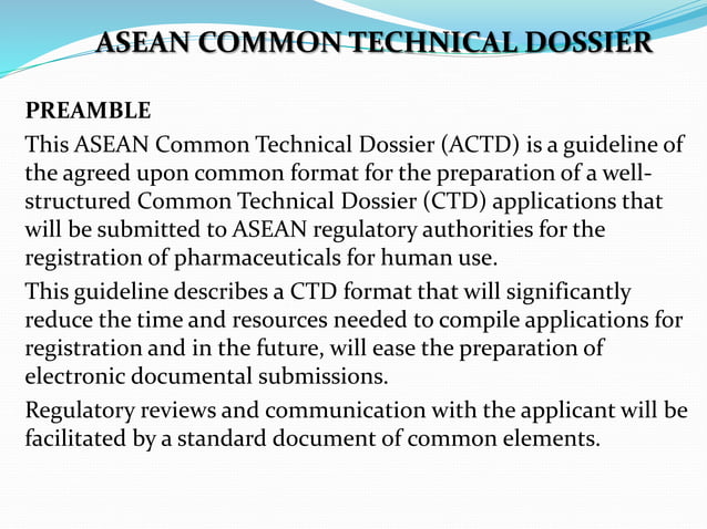 ACTD- ASEAN | PPTX