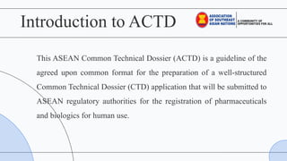 ACTD intro and Drug Registration in China and South Korea.pptx
