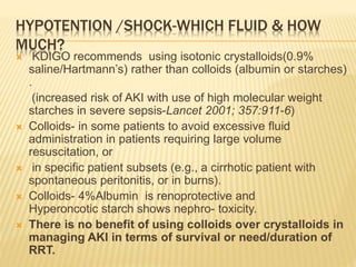 Acte kidney injury-advances in diagnosis & management. | PPTX