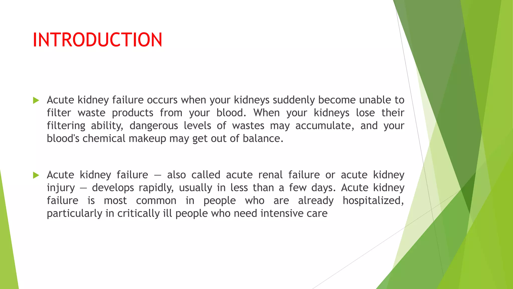 Acute renal failure | PPTX