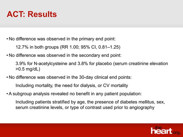 ACT trial - Summary & Results | PDF