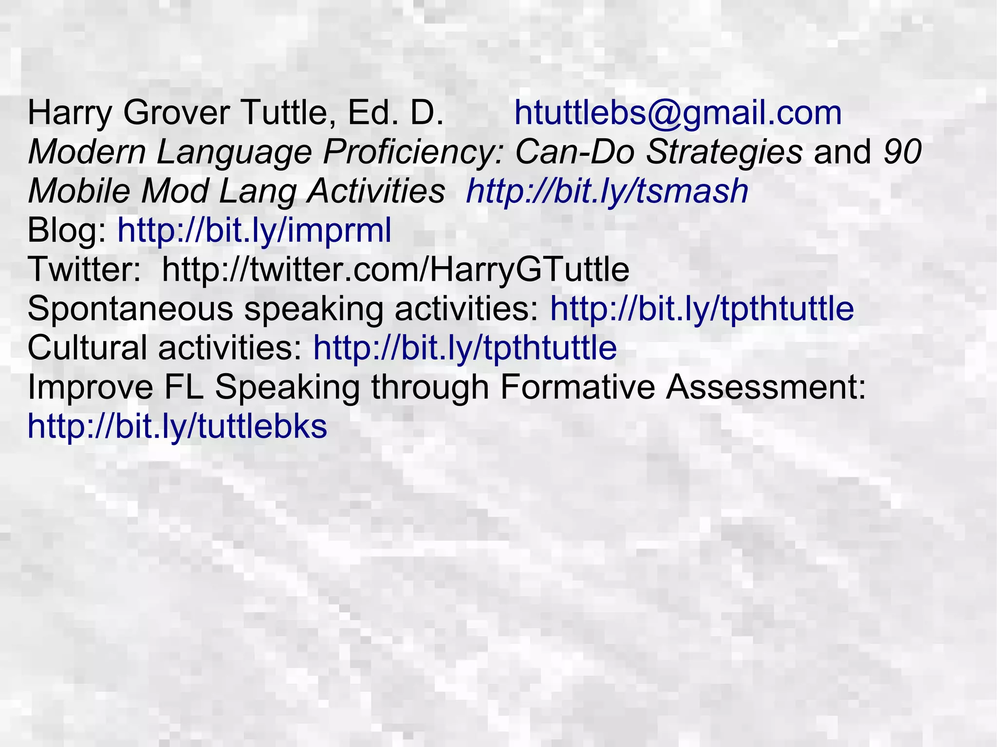NCSSFL-ACTFL Can Do Statements: How Proficiency are your students? | PPT