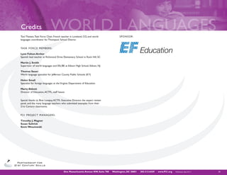 ACTFL World Language 21st century skills map | PDF