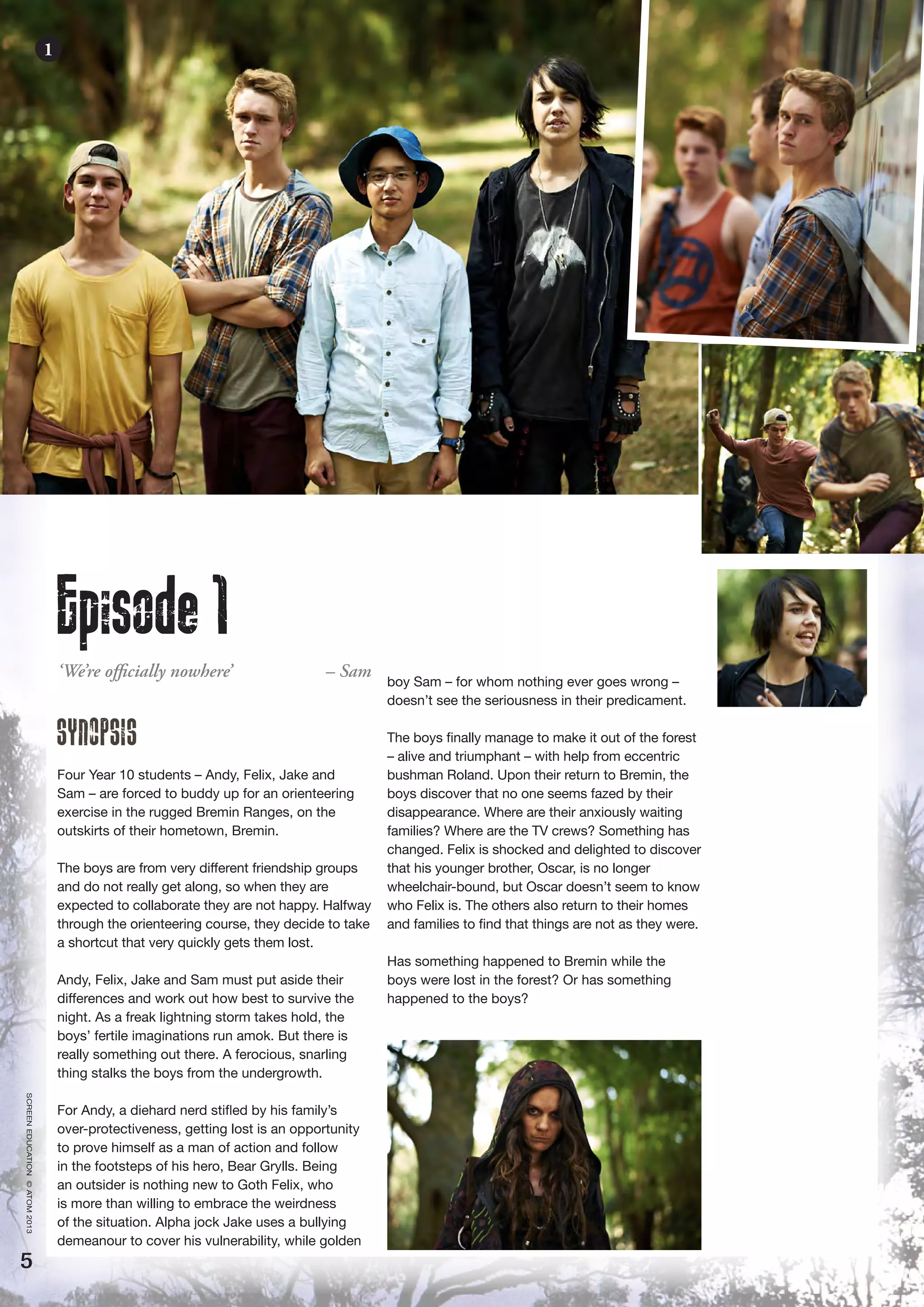 Study Guide for TV series Nowhere Boys | PDF