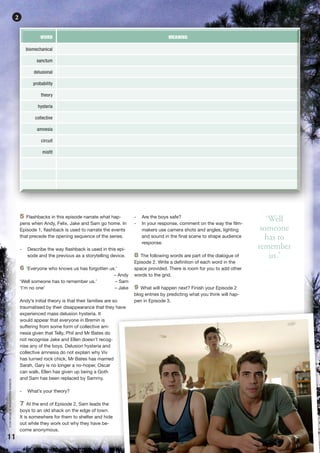 Study Guide for TV series Nowhere Boys | PDF