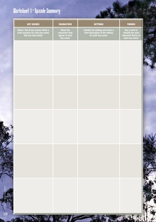 Study Guide for TV series Nowhere Boys | PDF