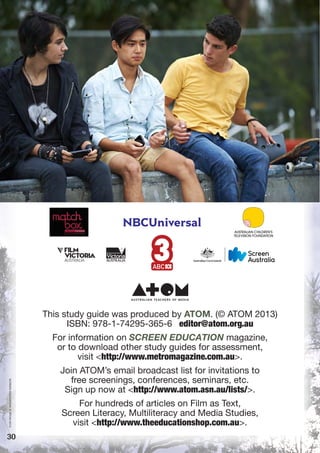 Study Guide for TV series Nowhere Boys | PDF