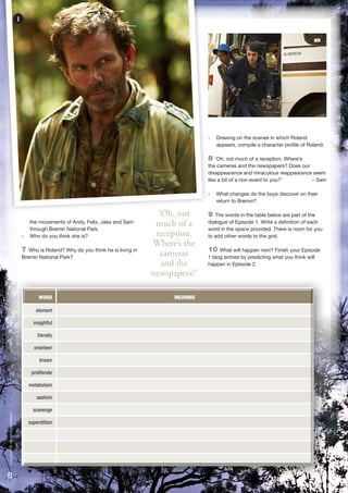 Study Guide for TV series Nowhere Boys | PDF