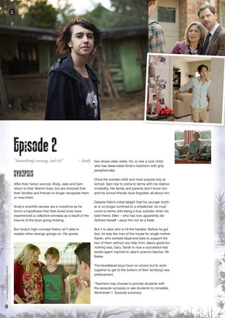 Study Guide for TV series Nowhere Boys | PDF