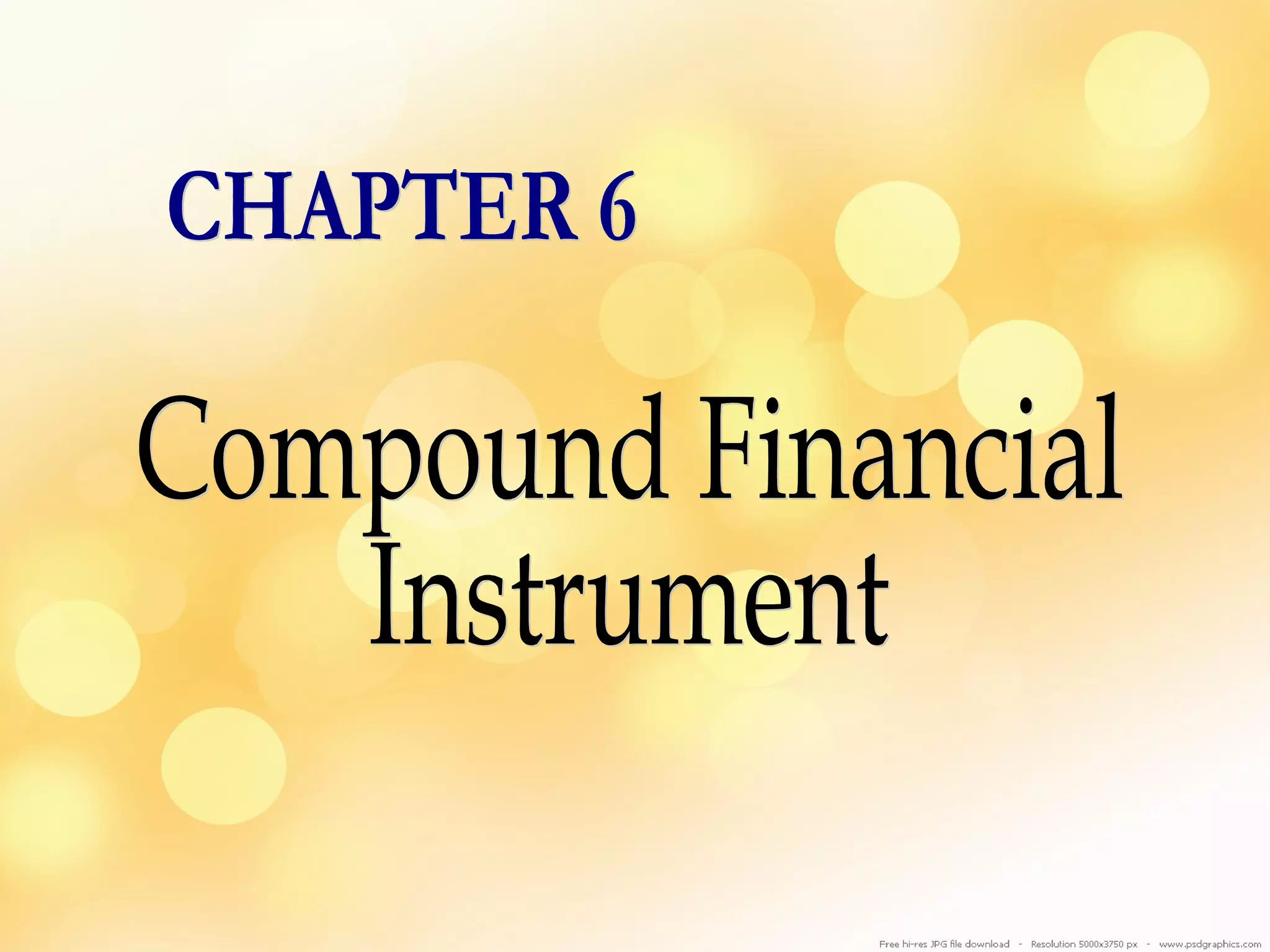 Compound Financial Instruments | PPT