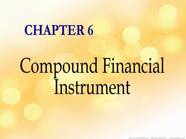 Compound Financial Instruments | PPT