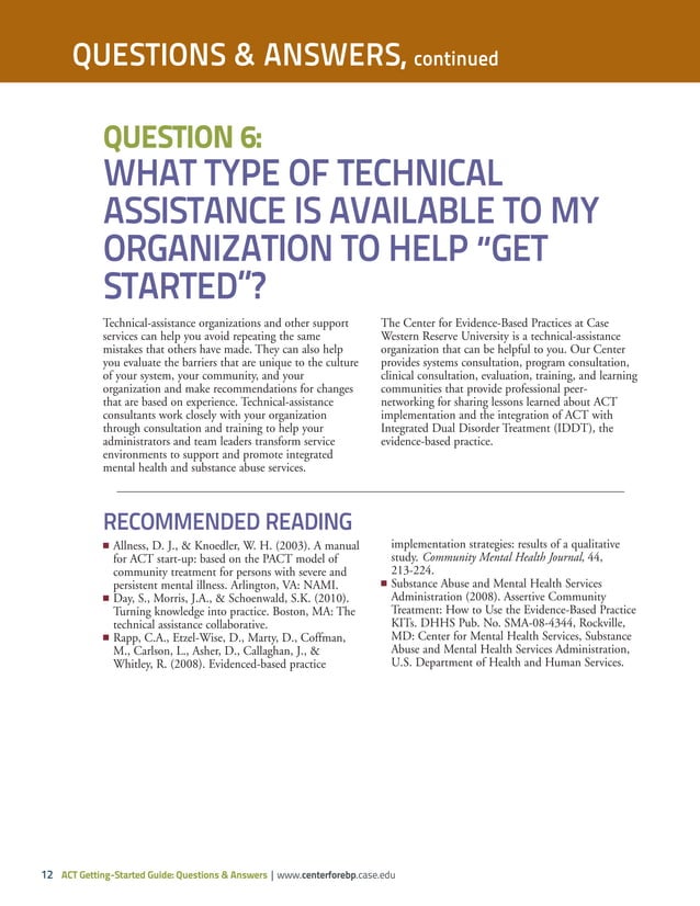 ACT - Getting Started Guide | PDF