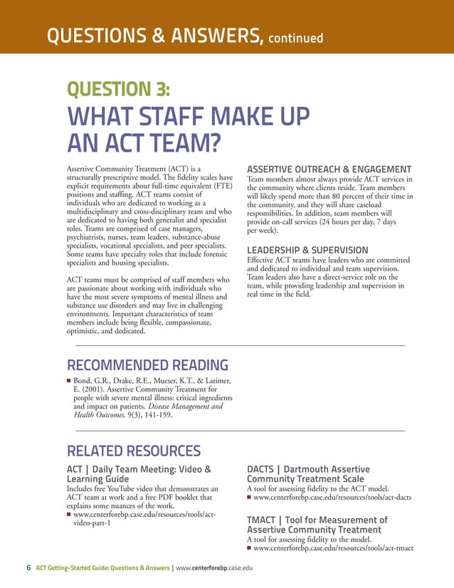 ACT - Getting Started Guide | PDF
