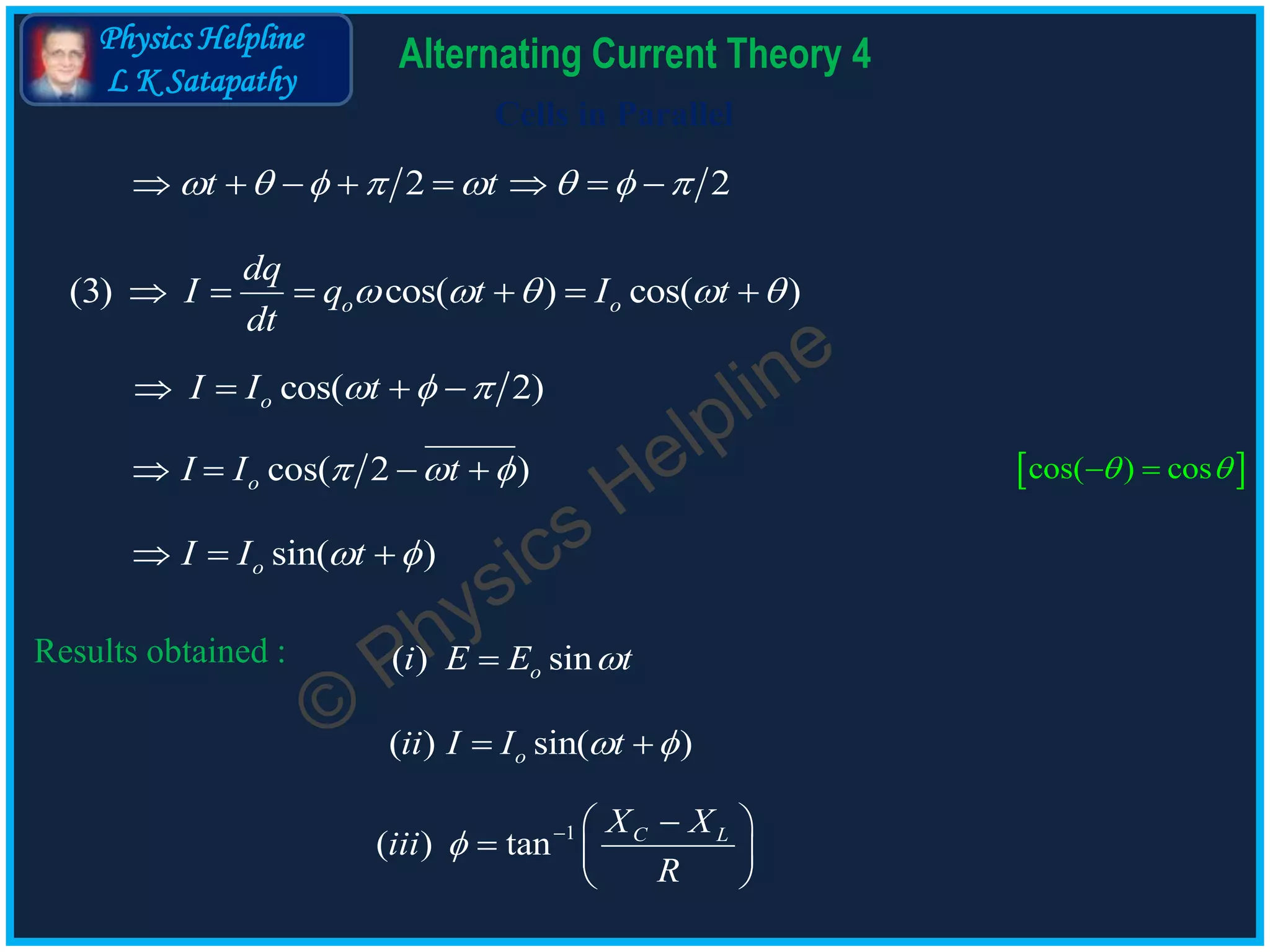 Alternating Current Theory 4 | PPTX