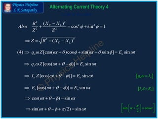 Alternating Current Theory 4 | PPTX