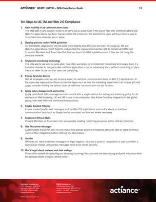 Compliance Guide for NFA-Registered Firms | PDF | Social Networking ...