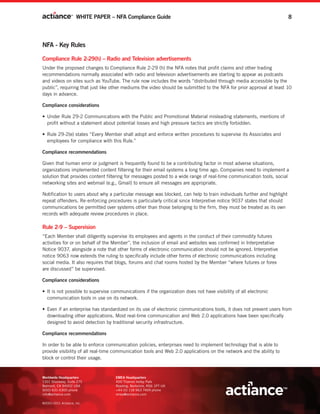 Compliance Guide for NFA-Registered Firms | PDF | Social Networking | Internet