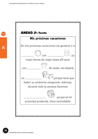Actividades para la clase de español | PDF