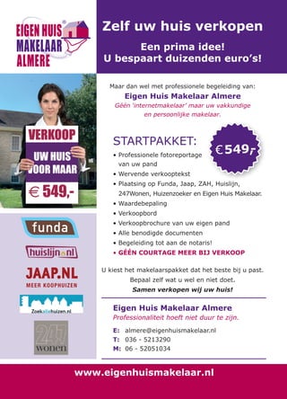 Actie Startpakket Eigen Huis Makelaar Almere | PDF