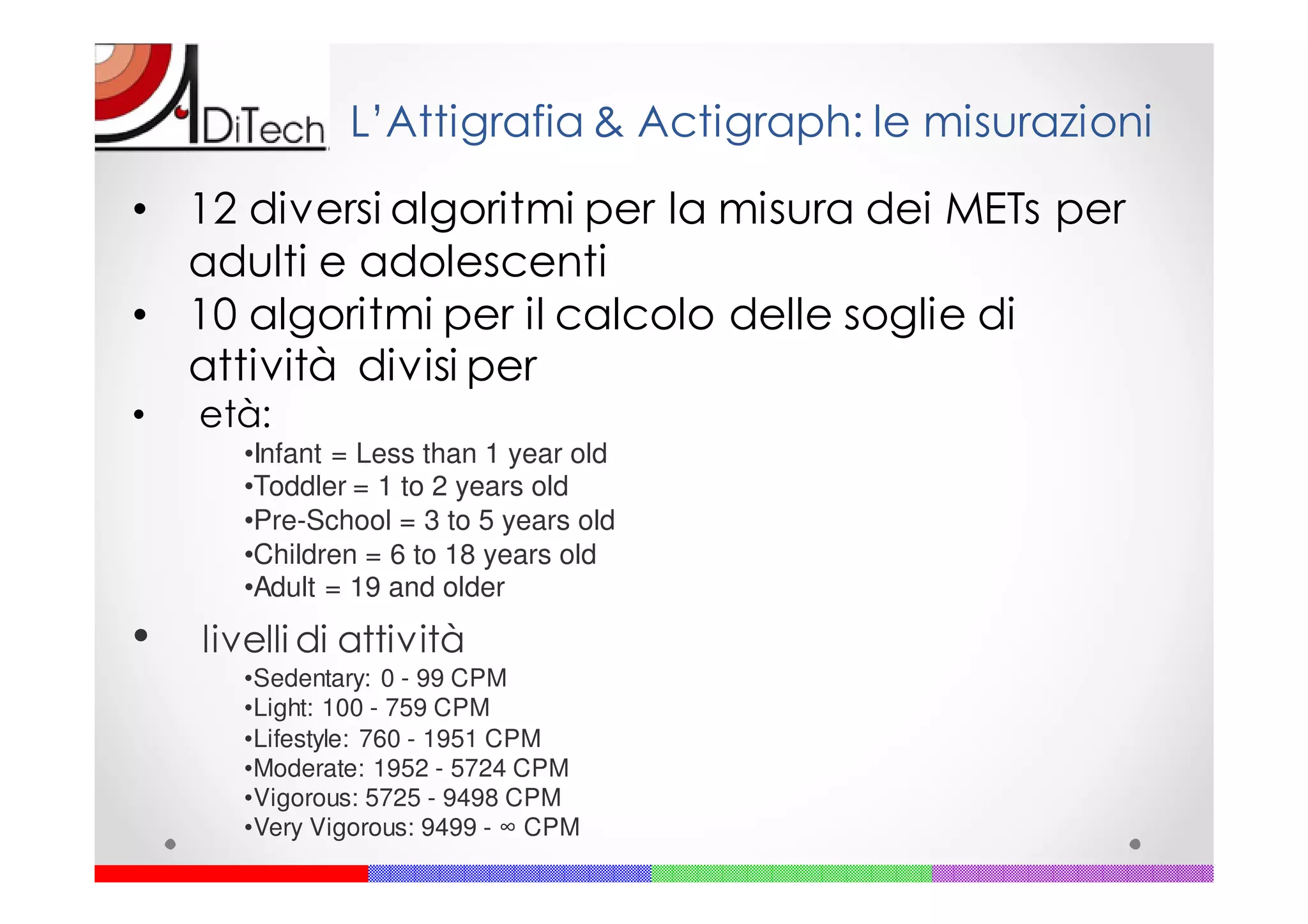 Actigrafia presentazione 2013 | PDF