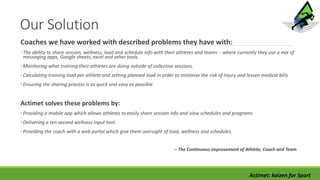 Actimet Athlete Monitoring System | PPT