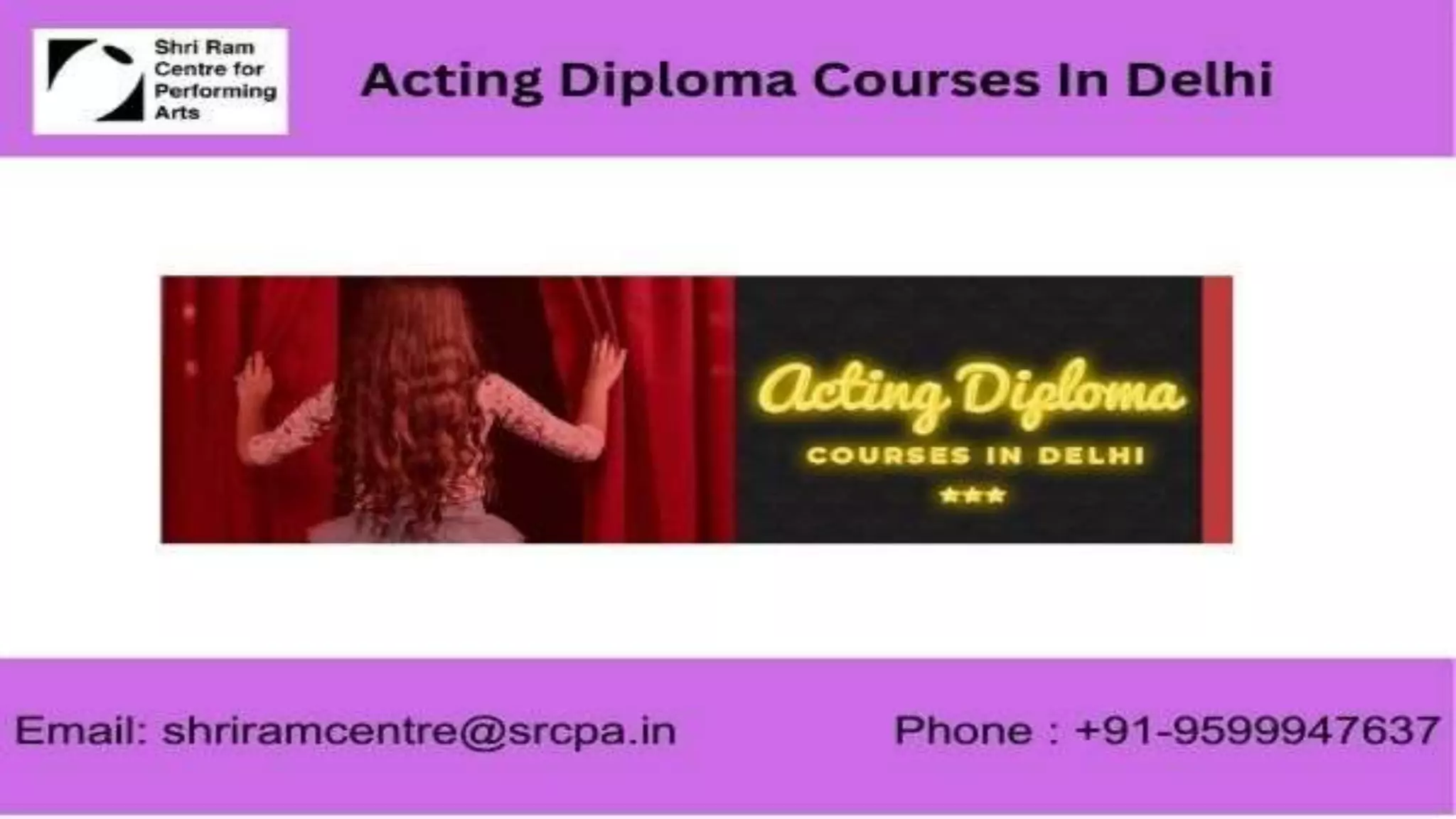 Acting Diploma Courses In Delhi.pptx