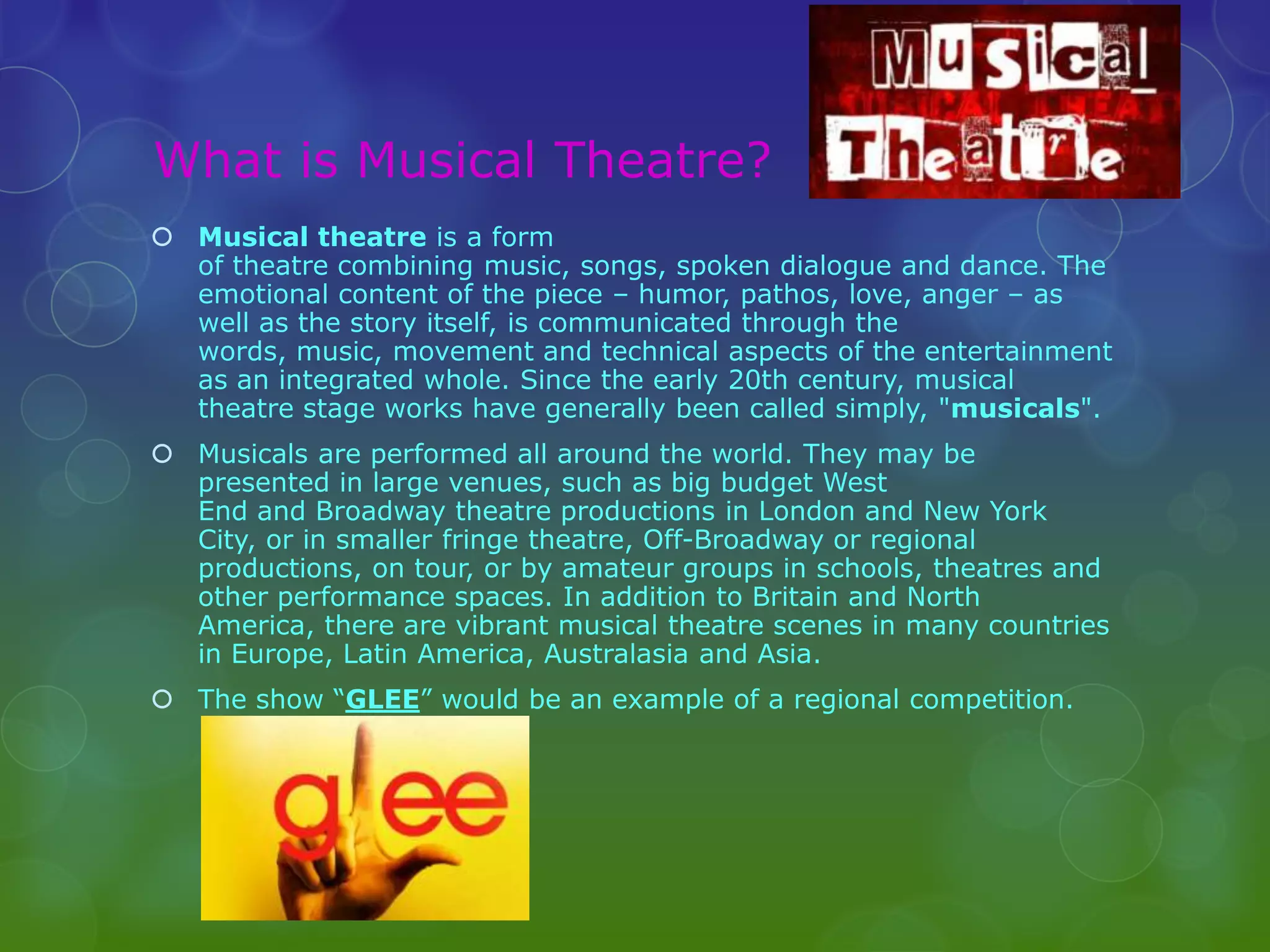Acting for film and musical theater | PPT