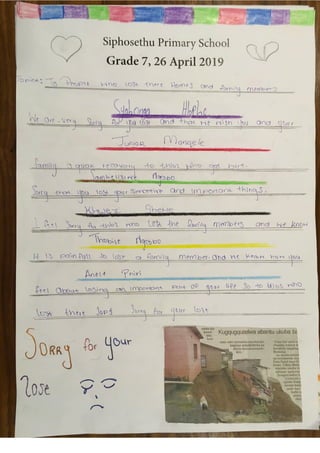 Grade 7 Students Act with Empathy to Flood Disaster | PDF