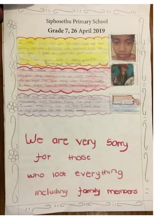 Grade 7 Students Act with Empathy to Flood Disaster | PDF