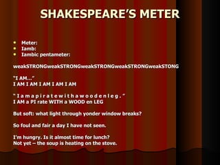 Reading, Speaking and Enjoying Shakespeare | PPT