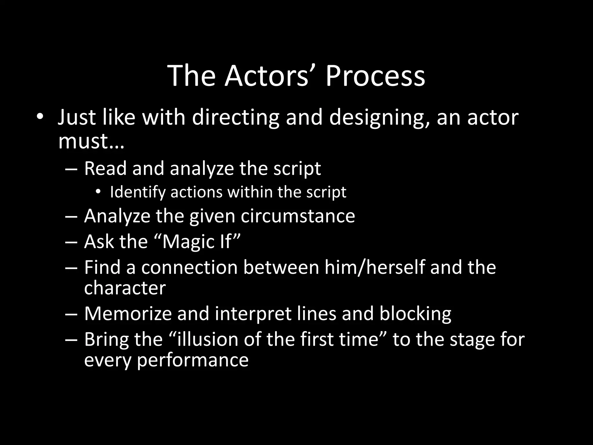 Acting | PPTX
