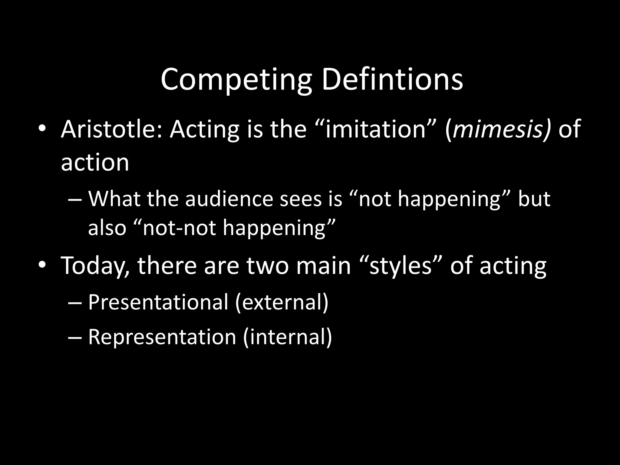 Acting | PPTX