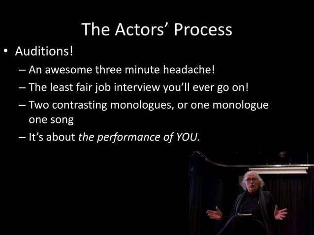 Acting | PPTX | Theater | Fine Art