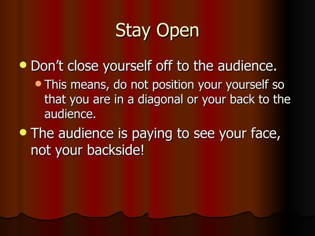 Acting tips 101 | PPT | Theater | Fine Art
